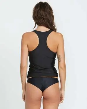 Volcom Simply Core Racerback Tankini Bikini Top