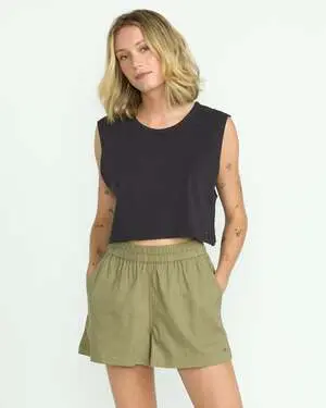 Volcom Lived In Track Shorts - Light Army
