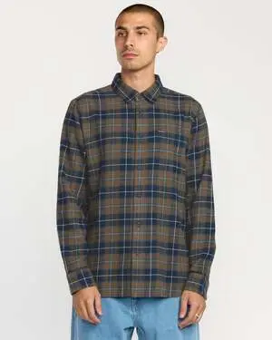 Volcom Levelstone Long Sleeve Shirt - Navy