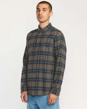 Volcom Levelstone Long Sleeve Shirt - Navy