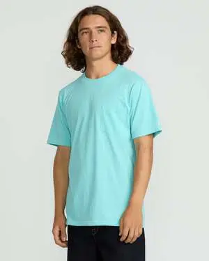 Volcom Solid Short Sleeve Tee Pocket Tee - Poolside