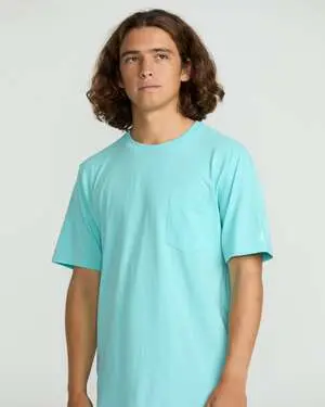 Volcom Solid Short Sleeve Tee Pocket Tee - Poolside
