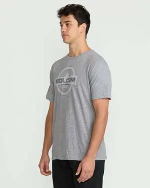Volcom Line Service Short Sleeve Tee - Heather Grey
