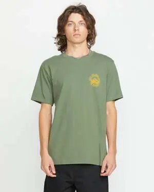 Volcom Keep Rockies Stoned Short Sleeve Tee - Light Olive