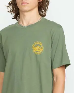Volcom Keep Rockies Stoned Short Sleeve Tee - Light Olive