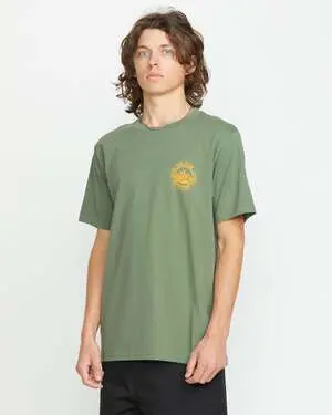 Volcom Keep Rockies Stoned Short Sleeve Tee - Light Olive