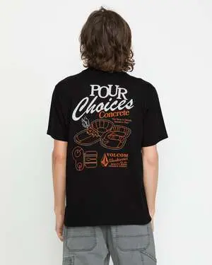 Volcom Pour Choices Short Sleeve Tee - Black