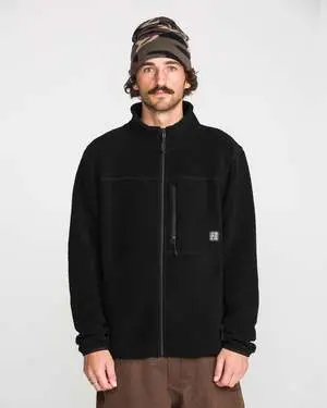 Volcom Nelson Sherpa Full Zip Fleece - Black