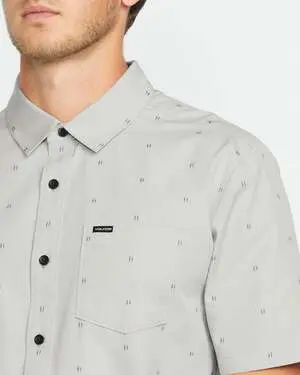 Volcom Bankstone Short Sleeve Shirt - Tower Grey