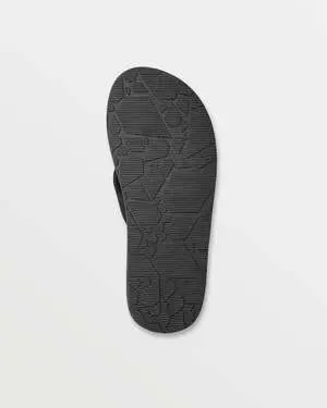 Volcom Recliner Thong Sandals - Gray Combo