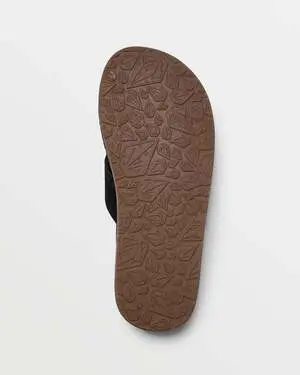 Volcom Recliner Sandals - Black Destructo