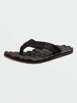 Volcom Recliner Sandals - Black Destructo