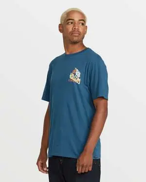 Volcom Dropped This Short Sleeve Tee - Deep Blue