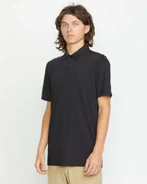 Volcom Hazard Pro Polo Short Sleeve Shirt - Black