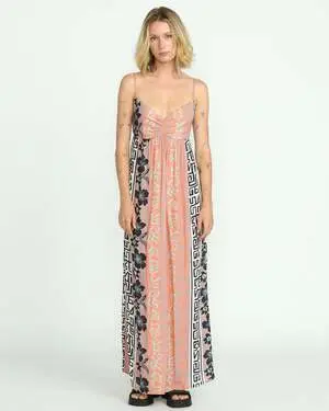 Volcom Printed Strappy Maxi Dress - Multi