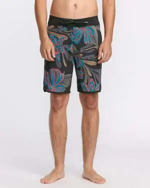 Volcom Infuse Scallop Mod Board Shorts - Black Print
