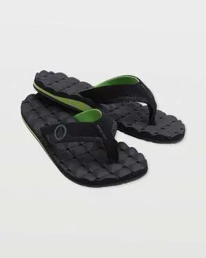 Volcom Recliner Sandals - Black/green