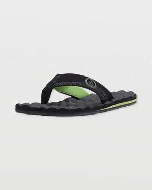 Volcom Recliner Sandals - Black/green