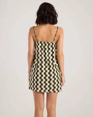 Volcom La Fronda Mini Dress - Black/natural