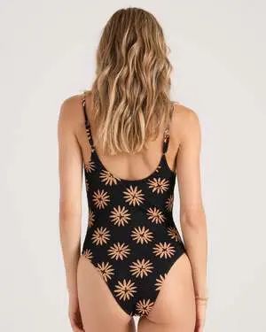 Volcom Bright & Sol One-piece Swimsuit - Black Bronze