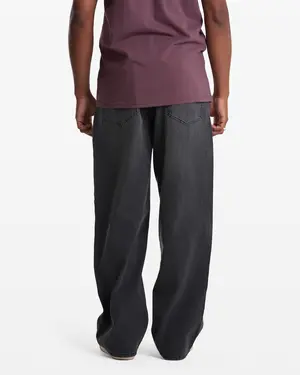 Volcom Chillow Denim Pants - Black Grey