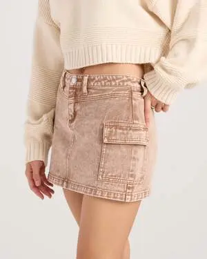 Volcom Delia Cargo Mini Skirt