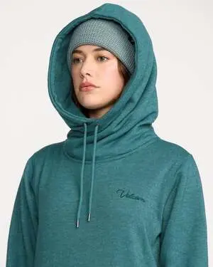 Volcom Tower Pullover Fleece Hoodie - Atlantic Deep