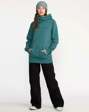 Volcom Tower Pullover Fleece Hoodie - Atlantic Deep