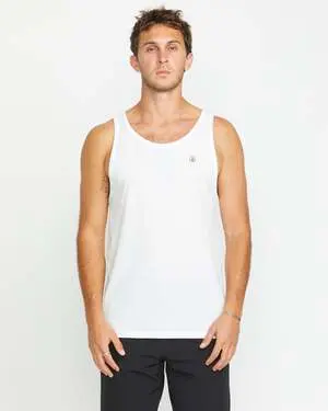 Volcom Solid Heather Sleeveless Tank - White