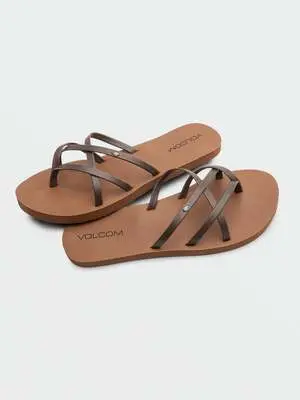 Volcom Strappy Sandals - Brown