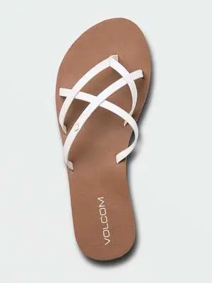 Volcom Strappy Sandals - White