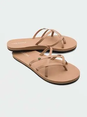 Volcom Strappy Sandals - Natural