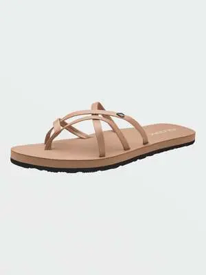 Volcom Strappy Sandals - Natural