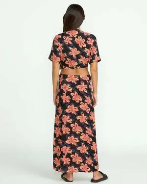 Volcom Printed Midi Skirt