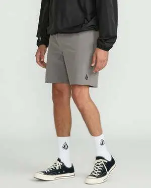 Volcom Elastic Waist Shorts - Pewter