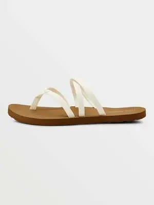Volcom Easy Breezy Ii Sandals - White