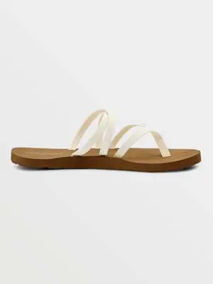 Volcom Easy Breezy Ii Sandals - White