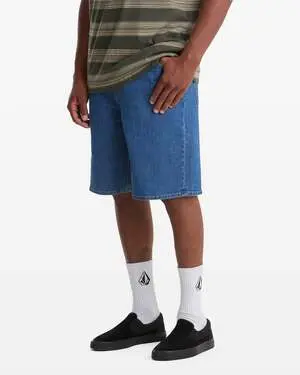 Volcom Billow Denim Shorts - Bold Blue