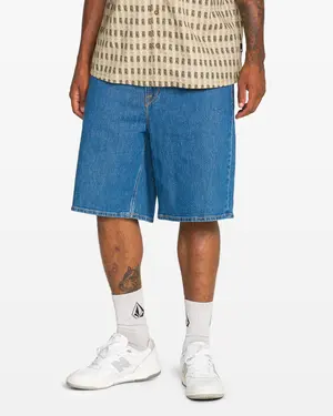 Volcom Billow Denim Shorts - Bold Blue