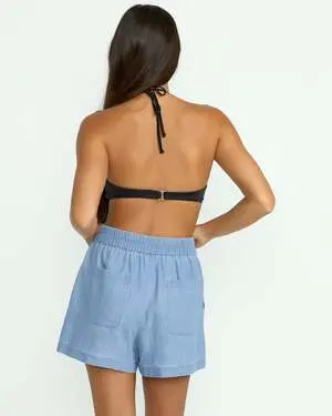 Volcom Lived In Track Shorts - Chambray