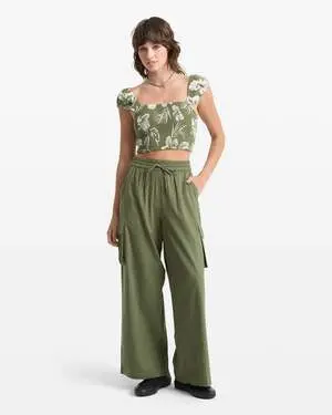 Volcom Lived In Beach Pants - Moss Stone