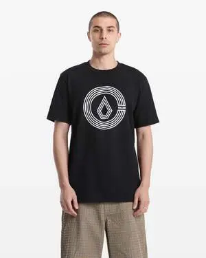 Volcom Circle Split Short Sleeve Tee - Black