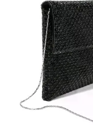 TWENTY FOURHAITCH Morna Woven Chain Clutch Bag