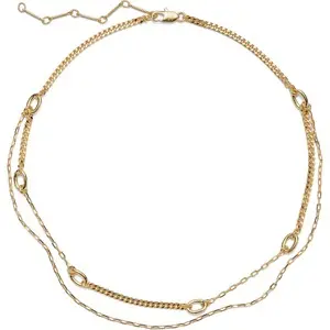 LADY GREY Dual Chain Layered Necklace