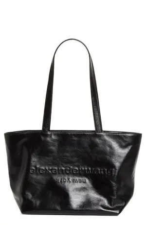 Alexander Wang Medium Punch Leather Tote Bag - Black