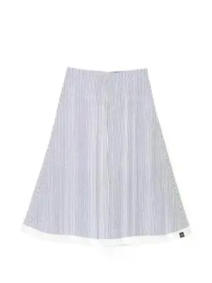 AGNES B. Striped Midi Skirt
