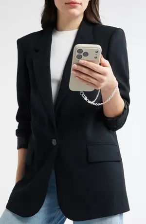 Chelsea28 Round Link Phone Strap - Silver