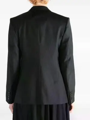 Givenchy Single-breasted Pinstripe Blazer - Black
