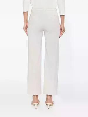 VIA MASINI 80 Button-fastening Trousers - Neutrals