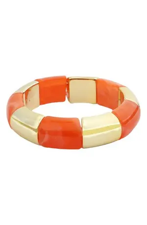 PANACEA Resin Stretch Bracelet - Orange